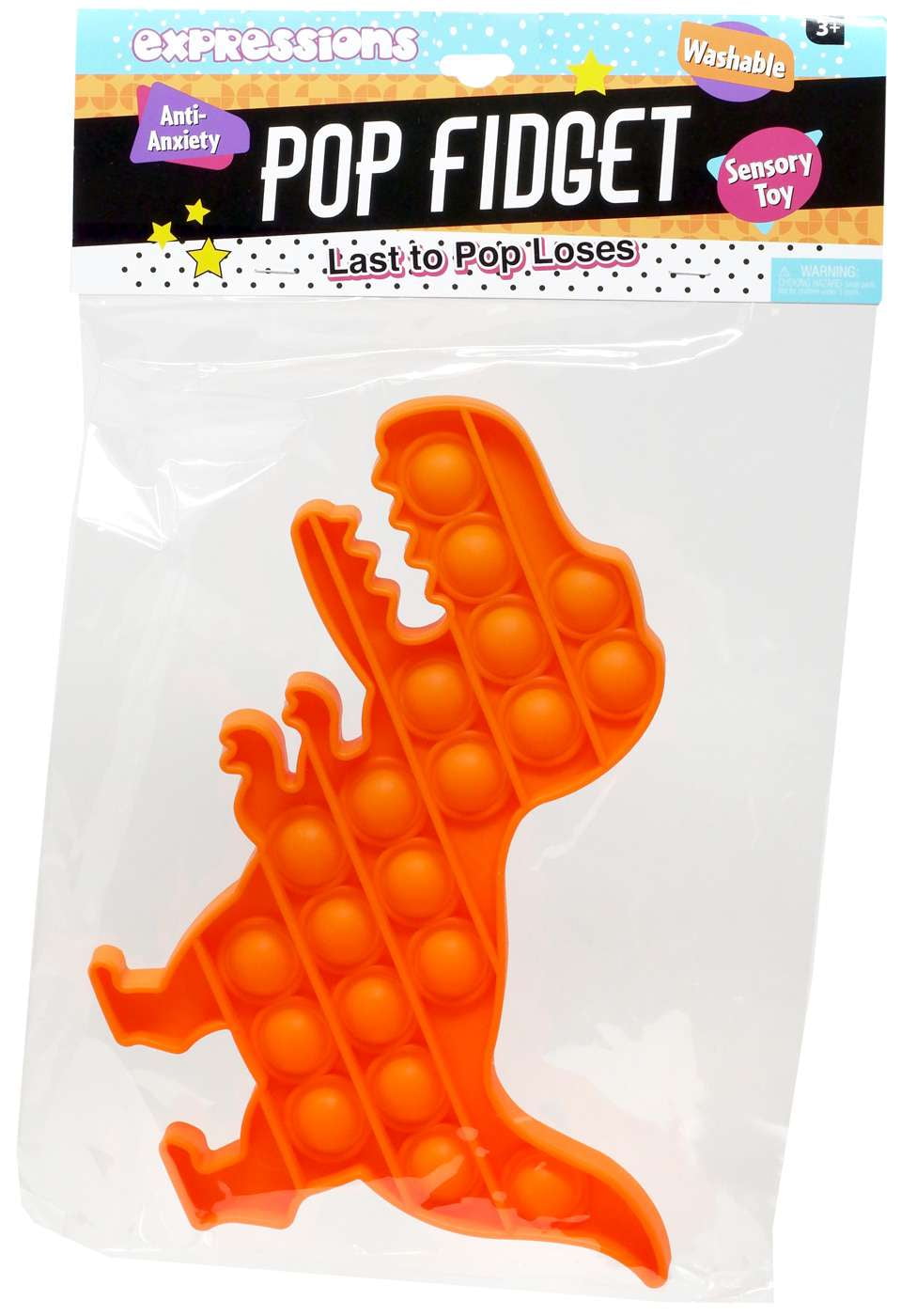 Expressions T-Rex Orange Fidget Toy - Walmart.com