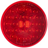 2PCS 4" White Round LED Reverse Back Up Light w/Surface Mount Grommet ...