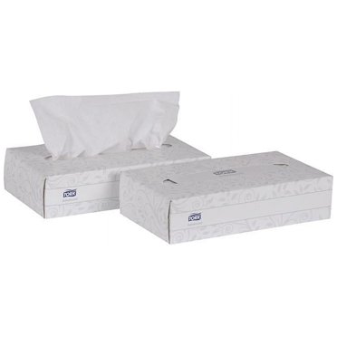 Tork Universal Facial Tissue, 2-Ply, White, 100 Sheets/Box, 30 Boxes ...