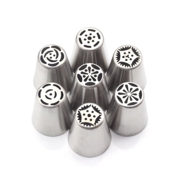Russian Piping Tips Set Cake Decorating Supplies Kit Flower Frosting ...