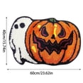 LHWEN Halloween Bathroom Rugs Pumpkin Decorations Bath Mats Farmhouse ...