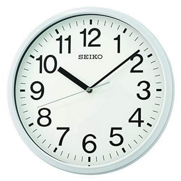 Seiko 12 inch Business Analog Wall Clock, Black, Round, Traditional ...