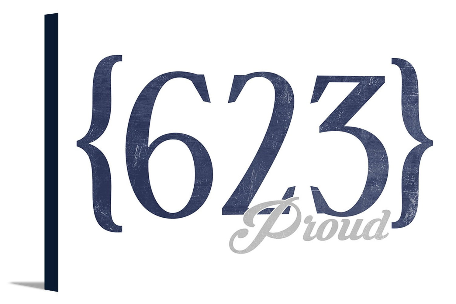 Phoenix, Arizona - 623 Area Code (Blue) - Lantern Press Artwork (18x12 ...