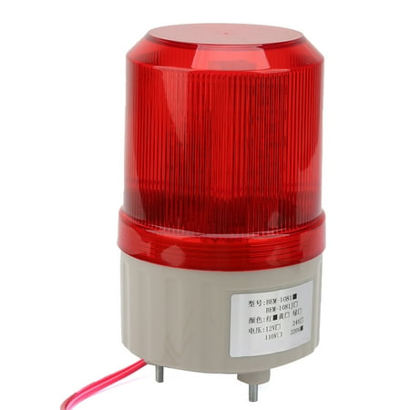 Rdeghly 220VAC Rotating Flashing Signal Light Red LED Warning Light ...