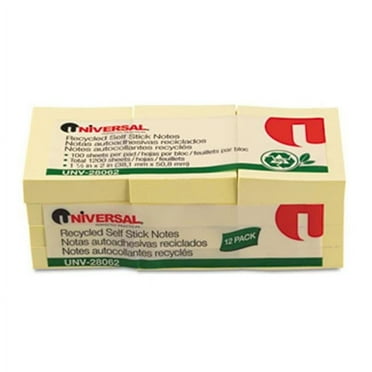 AbilityOne Skilcraft Recycled Notes 3" x 5" Yellow 100 Sheet/Pad 12 ...