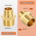 4 Pack Male to Adapter, 3/4" MNPT x 1/2" Hex Nipple Pipe Extension ...