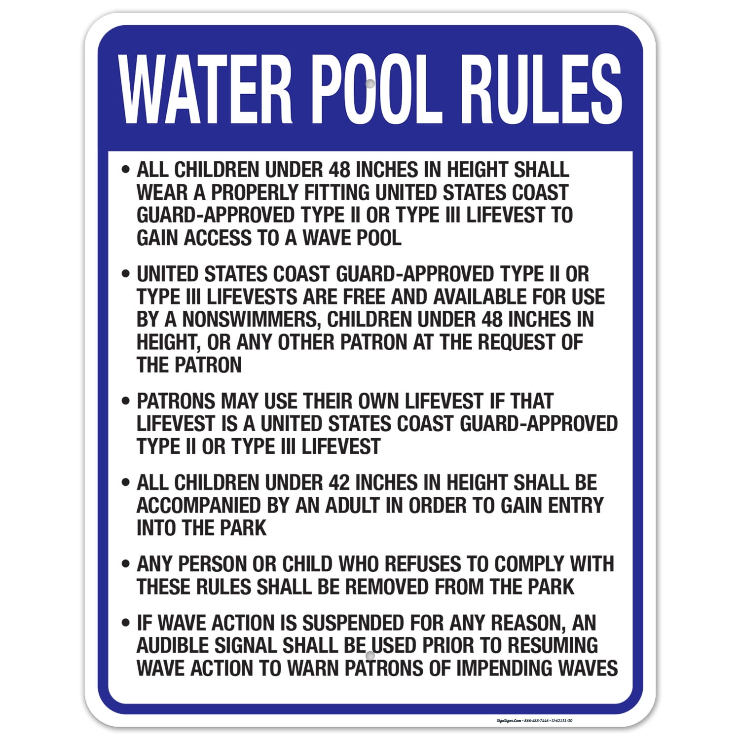 Ohio Water Pool Rules Sign, Complies With State Of Ohio Pool Safety ...