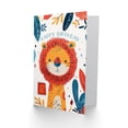 Artery8 Birthday Card Cute Jungle Lion Bright Cartoon Drawing 8th 8 ...