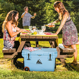 MADOG 45 Quart Towable Ice Chest with 2 LED Light Bluetooth Speakers ...