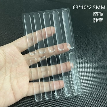 9.5mm (Dia) X 3.7mm (H) Round Cabinet and Furniture Bumpers Silicon ...