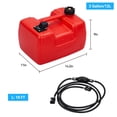 Towallmark 3 Gallon Portable Gas Tank, Marine Fuel Tank, Outboard Fuel ...