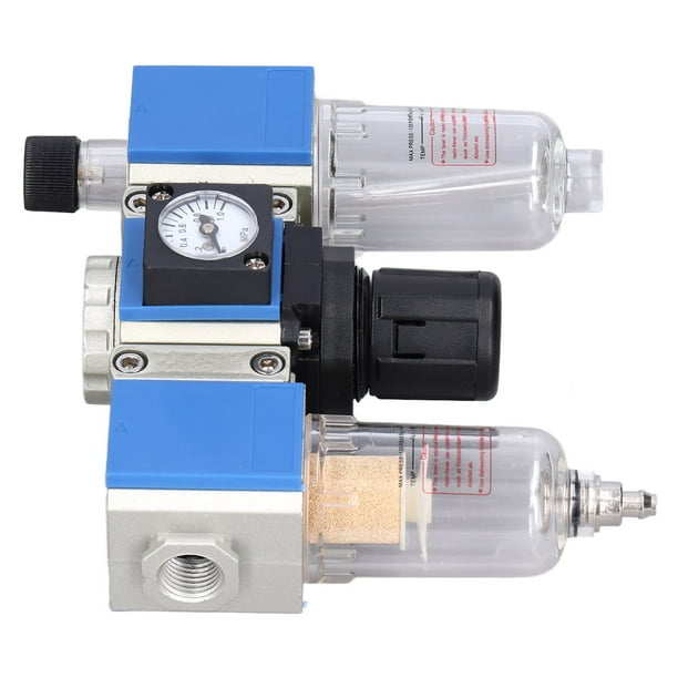 Air Filter Regulator Lubricator, 3 In 1 Compressed Air Filter Regulator ...