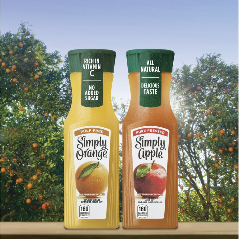 Simply Non GMO All Natural Pure Pressed Apple Juice, fl oz Bottle