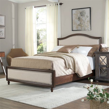 Crosley Furniture Felton Upholstered Queen Bed - Walmart.com - Walmart.com