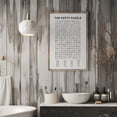 Affixzi Bathroom Wordsearch Print | Potty Puzzle Powder Room Poster ...