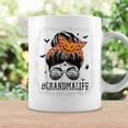 Grandma Messy Bun Spooky Pumpkin Grandma Halloween Costume Coffee Mugs ...