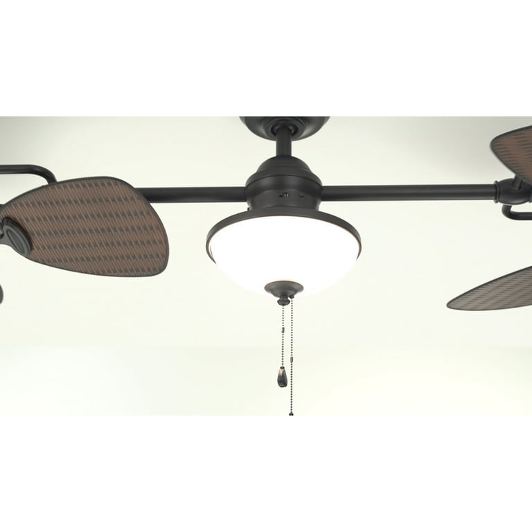 Harbor Breeze Double Ceiling Fan Silver | Shelly Lighting