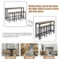 SYNGAR Counter Height Bar Table Set, Modern 4 Pieces Dining Table Set ...