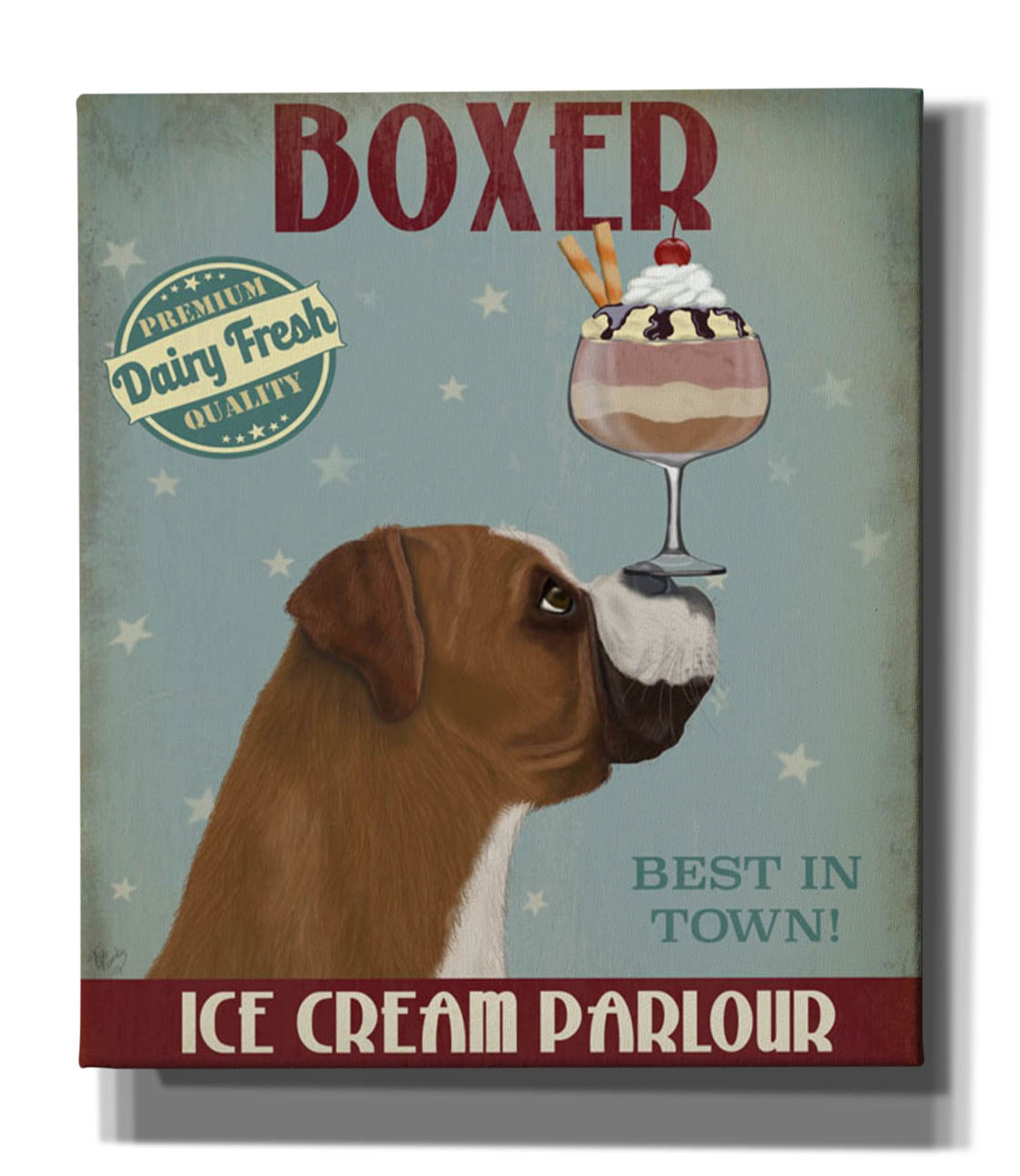 Epic Graffiti 'Boxer Ice Cream,' by Fab Funky, Canvas Wall Art, 26"x30 ...