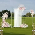 3 Pack Wedding Arch Backdrop Stand, Rectangular Metal Backdrop Stand ...