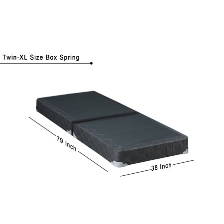 Wayton, 4-inch Split Box Spring for Mattress No Assembly Required ...