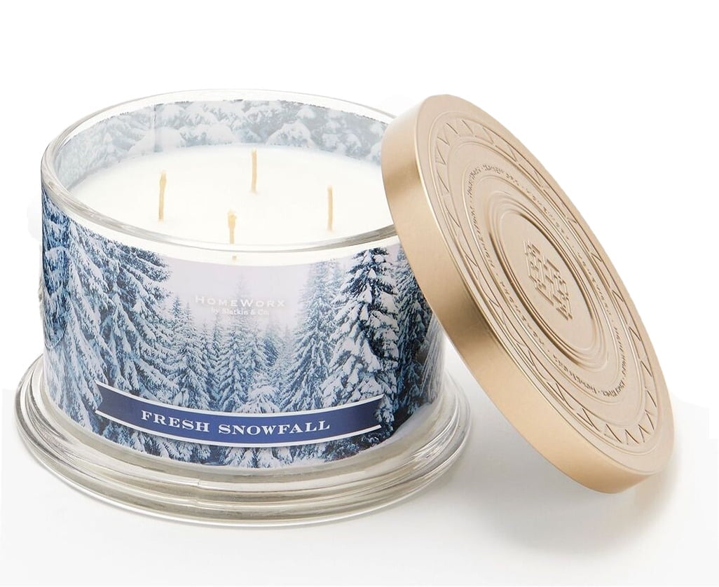 HomeWorx by Slatkin & Co. Fresh Snowfall 18-oz Candle - Walmart.com