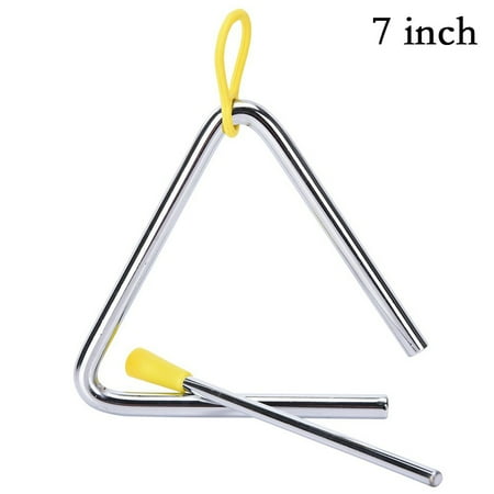 7 Inch Musical Triangular Steel School Children Rhythm Band Percussion ...