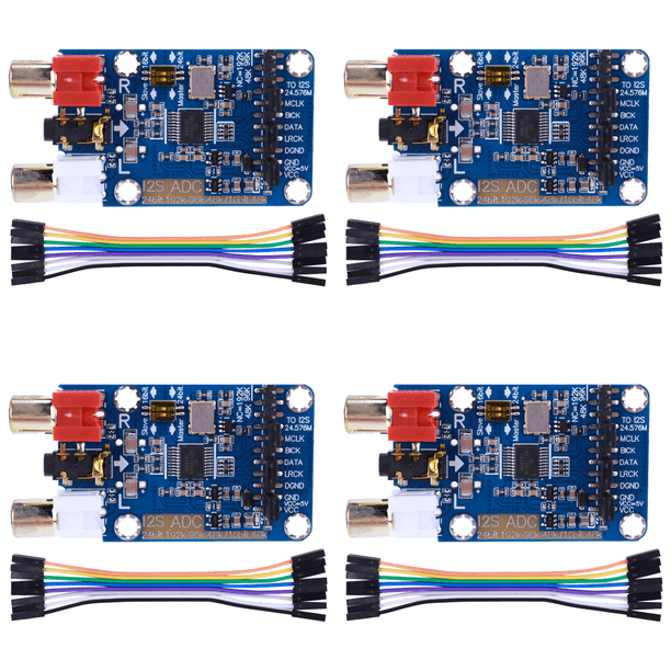 Peggybuy I2S ADC Audio I2S Capture Card Module Master Slave Mode ...