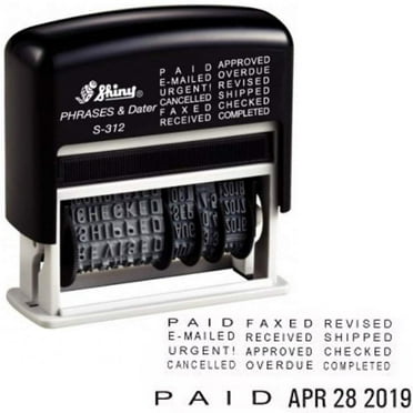 Trodat Interlocking Stack Stamp, EMAILED, FAXED, RECEIVED, 1.81" x 0.63 ...