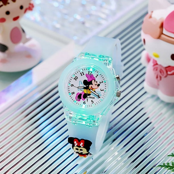 Reloj luminoso para niños y estudiantes, bonito reloj de silicona con ...