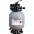 KFFKFF 16" Above Inground Swimming Pool Sand Filter with 7-Way Valve ...
