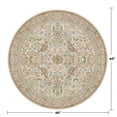 Beige 5ft Round Rug For Living Room - Boho Flcircle Area Bedroom Home ...