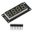 Led Display Tube Module 4 Digit 7 Segment White Display Color Fits For Arduino Use Library