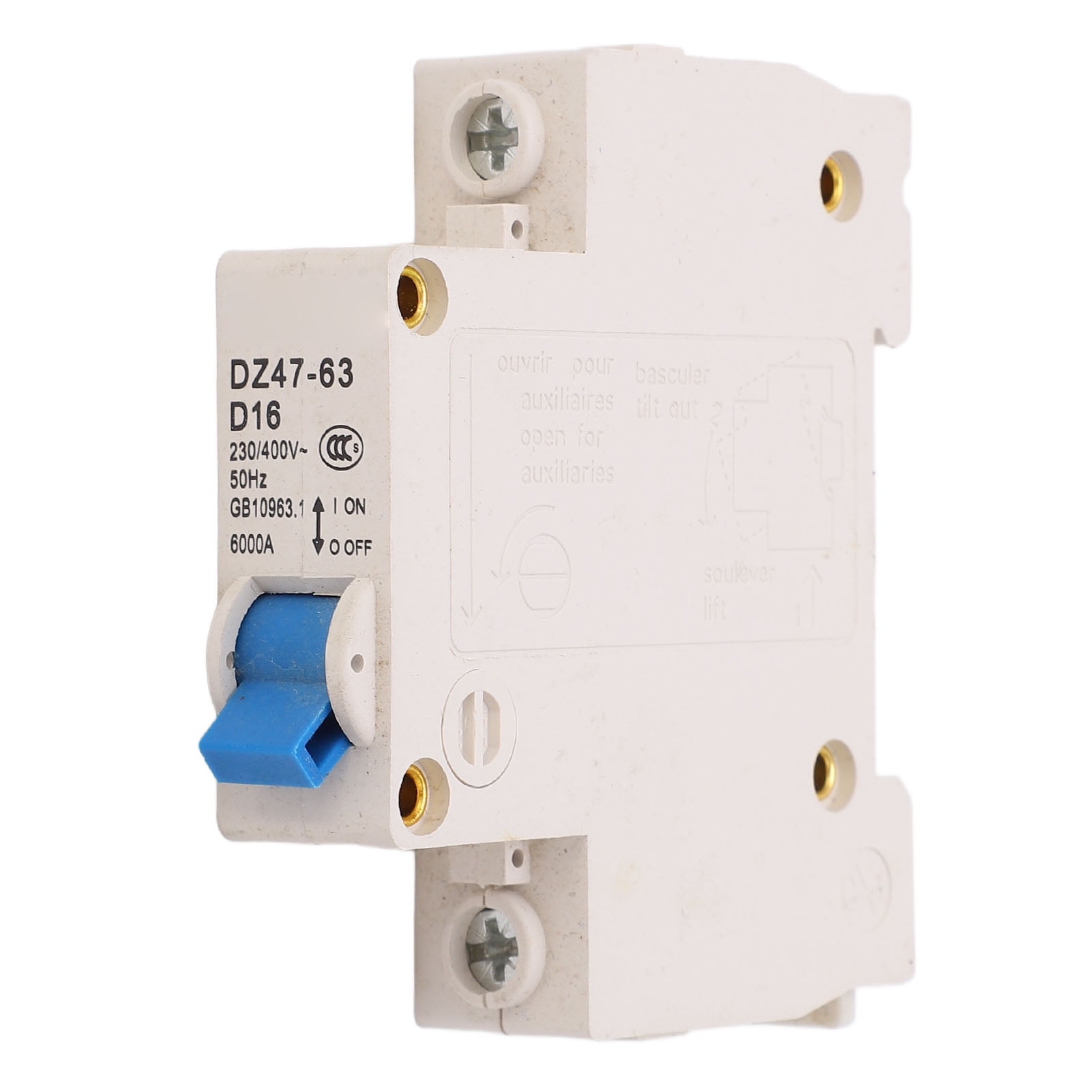 Miniature Circuit Breaker 63A 4500A Breaking Capacity Current ...