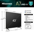Hisense 43-Inch Class A7 Series Dolby Vision HDR 4K UHD Google Smart TV ...