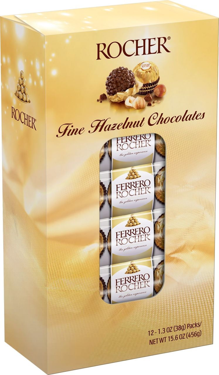 Product of Ferrero Rocher Fine Hazelnut Chocolates,One Size, 12 Pk./1.3 ...
