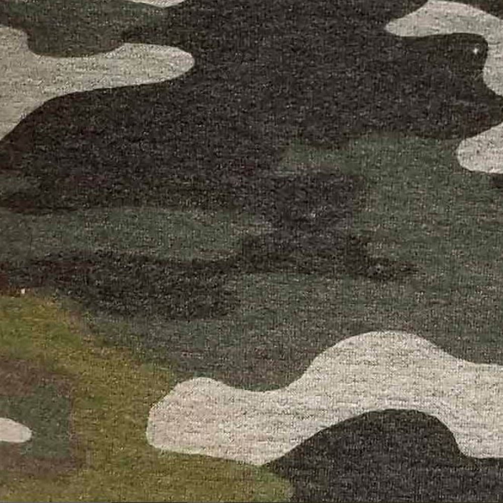 Army Green Olive Camouflage Pattern Printed on French Terry Fabric, DIY ...