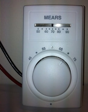 Mears M601W-WT SP Thermostat White - Walmart.com - Walmart.com
