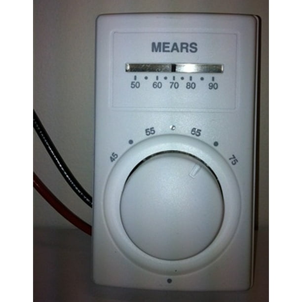 Mears M601W-WT SP Thermostat White - Walmart.com - Walmart.com