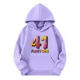 Boys Girls Graphic Print Hooded Sweatshirt Kids Pullover Casual Jacket ...