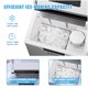 Sycees 44lbs/24H Ice Machine 2 in 1 Ice Maker & Shaver Portable for ...