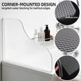 2PCS Shower Splash Guard for Bathtub Corner, Adhesive Water Guard for ...