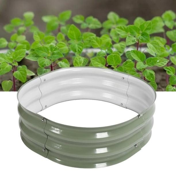 Modular Metal Raised Garden Bed Kit, Increased Thickness, Rounded ...