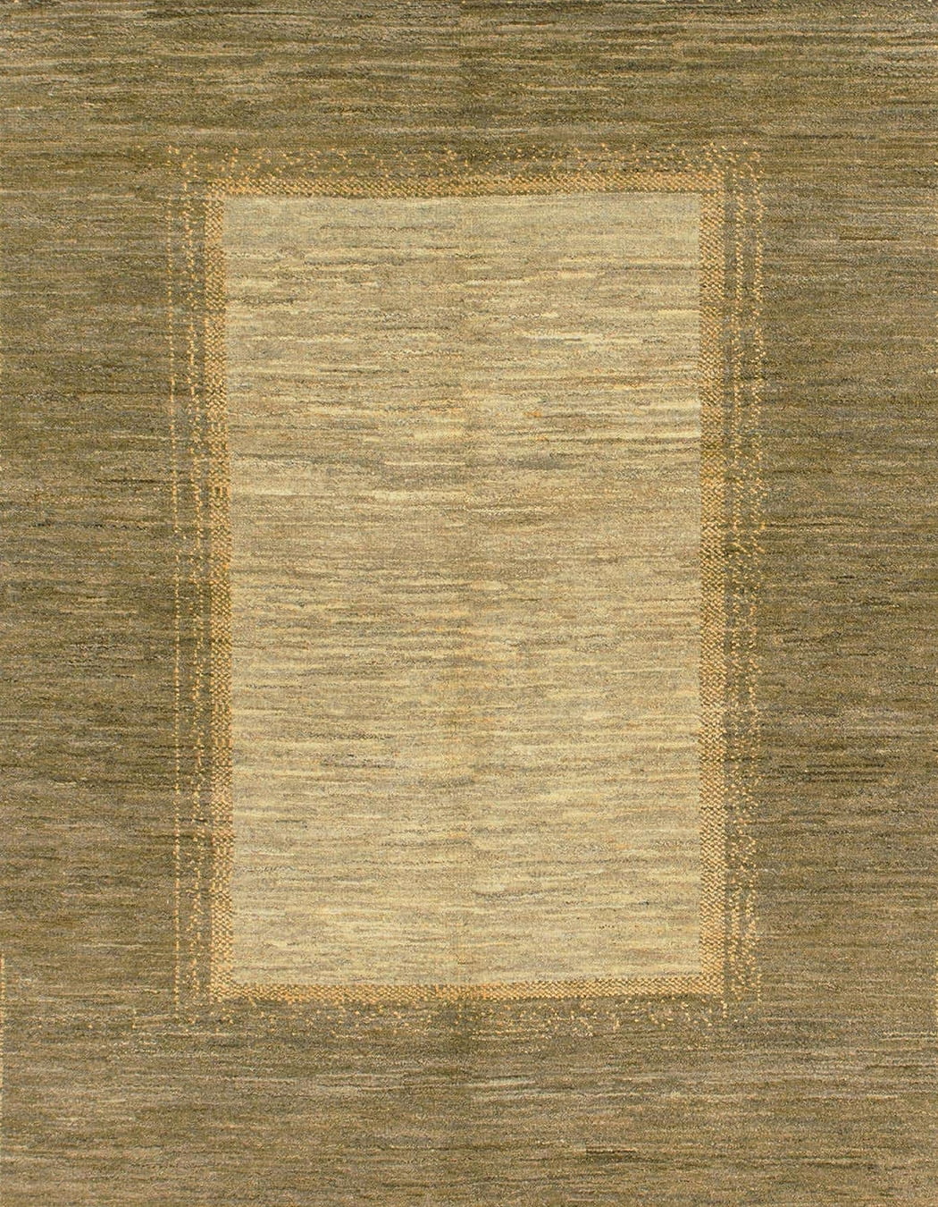 Ahgly Company Indoor Rectangle Abstract Metallic Gold Abstract Area ...