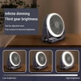 PRINxy Bedside Fans Mini Fan Outdoor Portable Desktop Fan With Night ...
