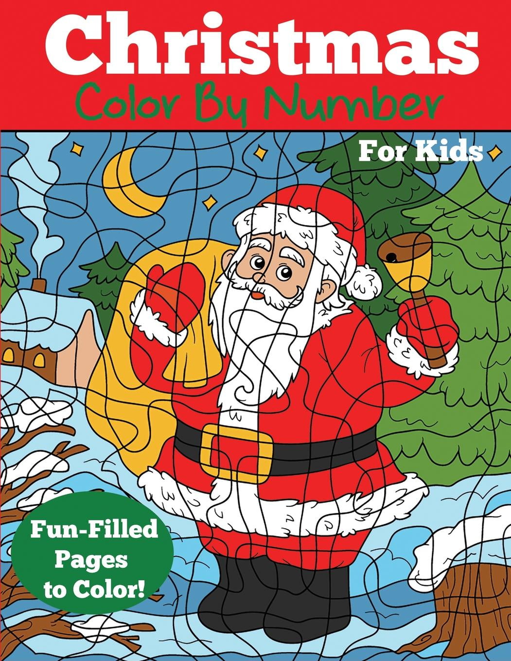 Color By Number Books Christmas Color By Number For Kids Christmas