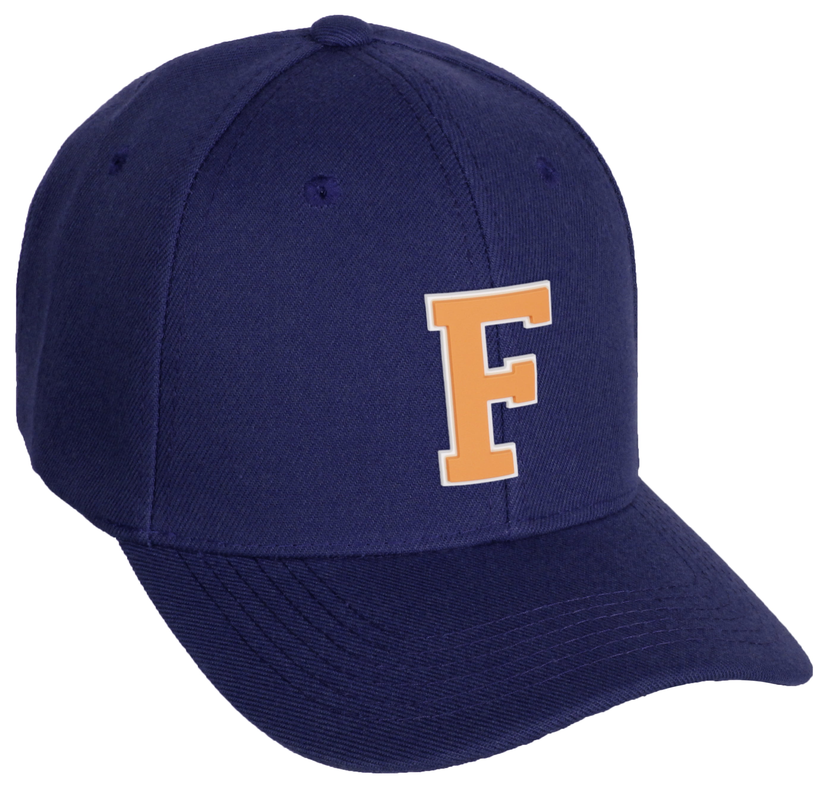 Daxton Classic Baseball Hat Custom A to Z Initial Team White Neon ...