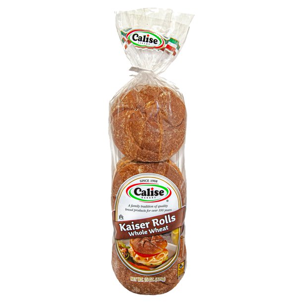 Calise Bakery Whole Wheat Kaiser Rolls, 15 oz - Walmart.com
