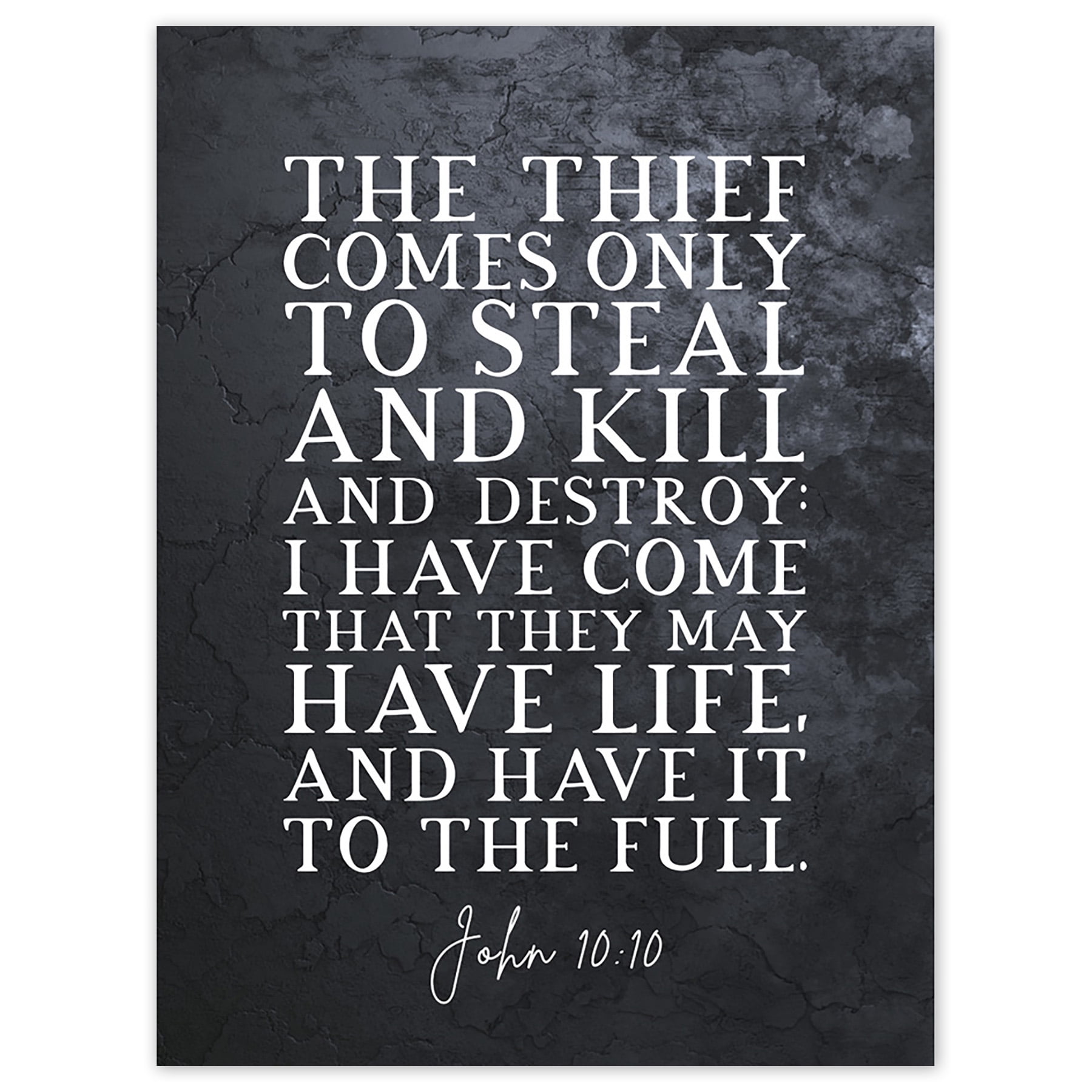 John 10:10 I have Come That They May Have Life Christian Bible Verse ...