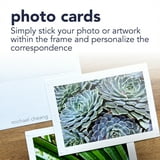 Strathmore Photo Mount Cards, 5in x 7in, White Classic Embossed, 100 ...